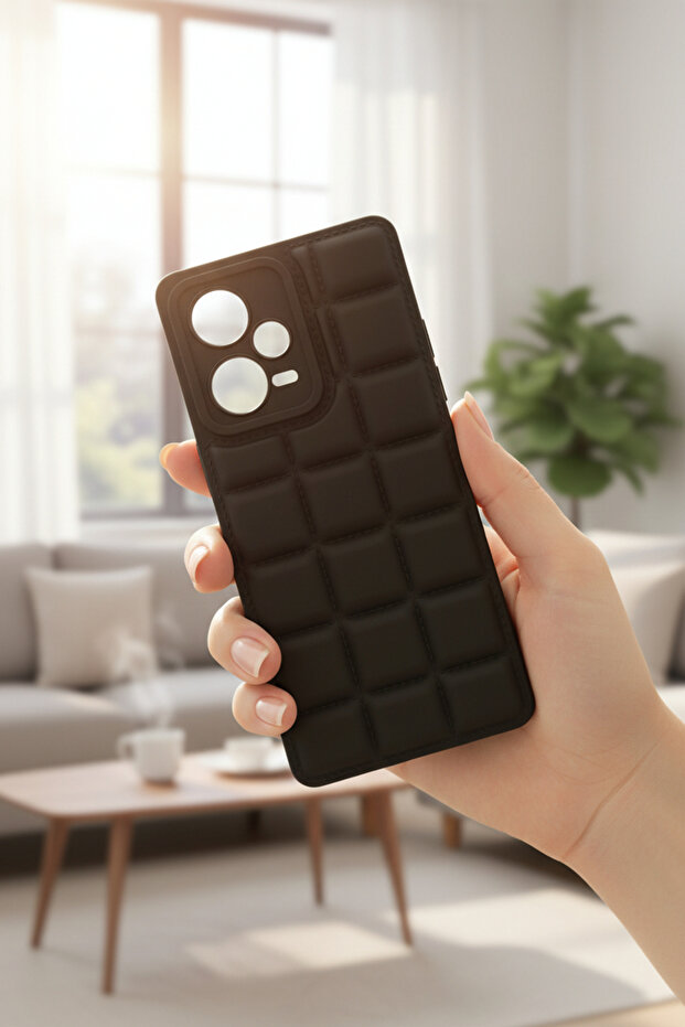 batuteknoloji Redmi Note 12 Pro Plus Kare Çikolata BTU Silikon Kapak ...