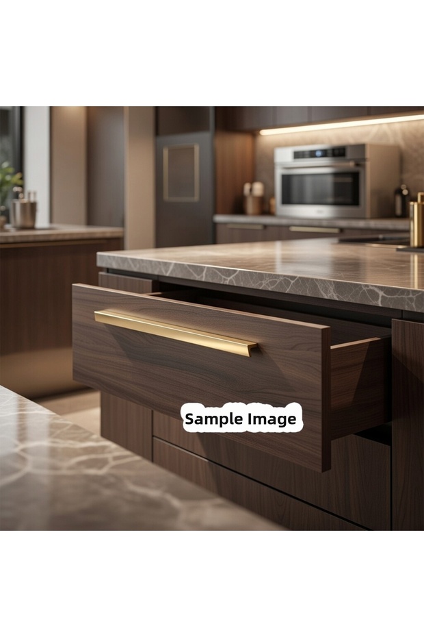 Badem10 Λαβές ντουλαπιών επίπλων Lada Gold Luxury Metal 512 mm 51,2 cm Μήκος Λαβές ντουλαπιών ...