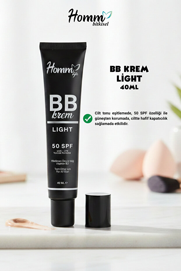homm BB KREM LİGHT 50+ SPF 40 ml - Fiyatı, Yorumları