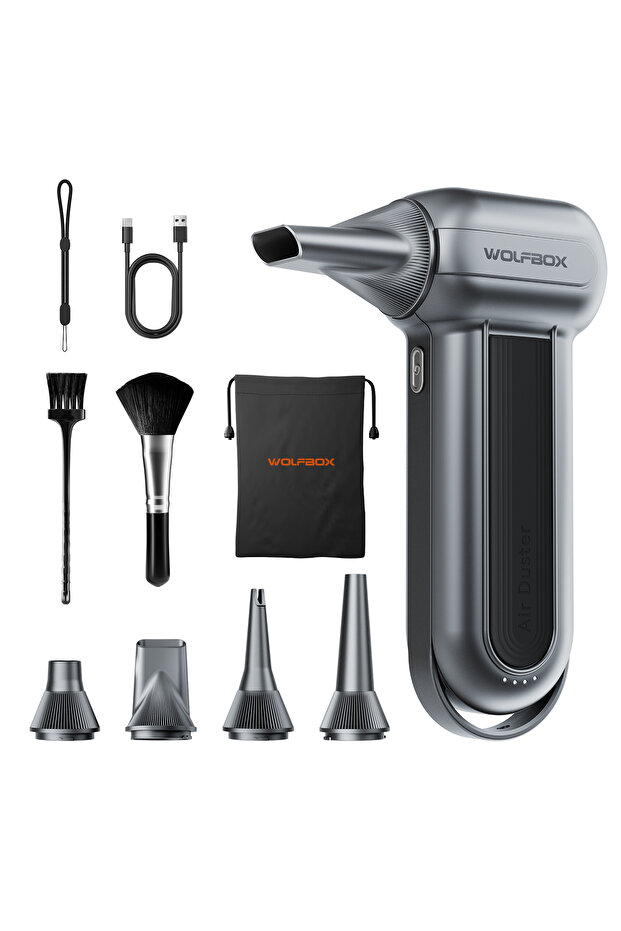 WOLFBOX MF100 Powerful Air Duster,3-Speed Adjustable Air Blower for Home/Car/Cleaning- Trendyol