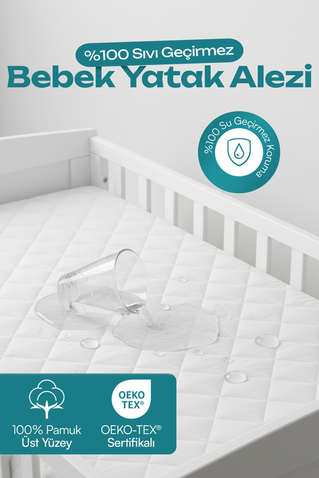 Erko Dört Mevsim Kapitone Fitted Full Kenarlı Su Geçirmez Alez Yatak ...