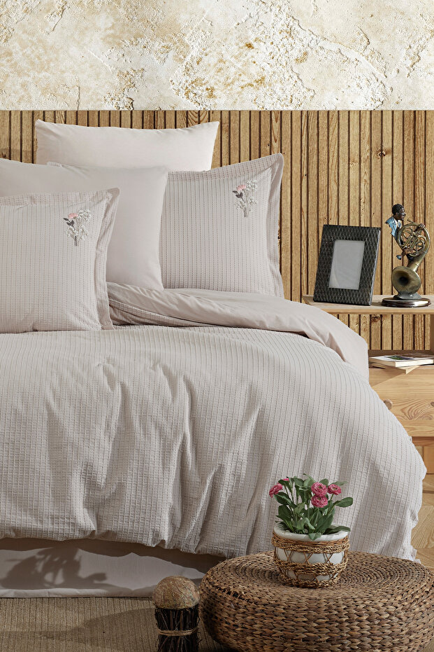 Nordqueen %100 Pamuk Çift Kişilik Nakışlı Nevresim Seti Eveya - Fiyatı ...