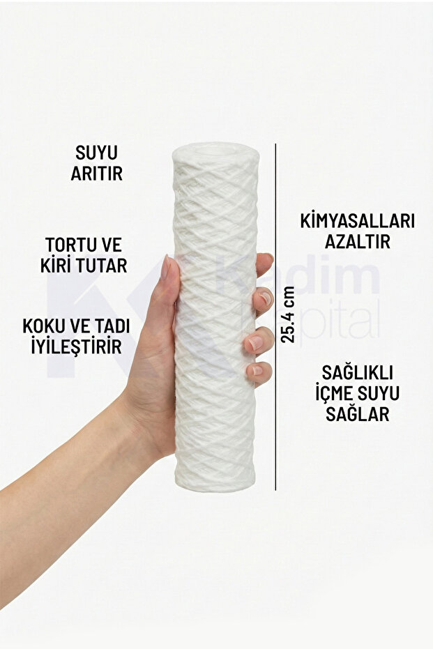 Kadim Kapital 5 Adet 10 İnç 25 Mikron İplik Filtre - Su Arıtma Cihazı ...