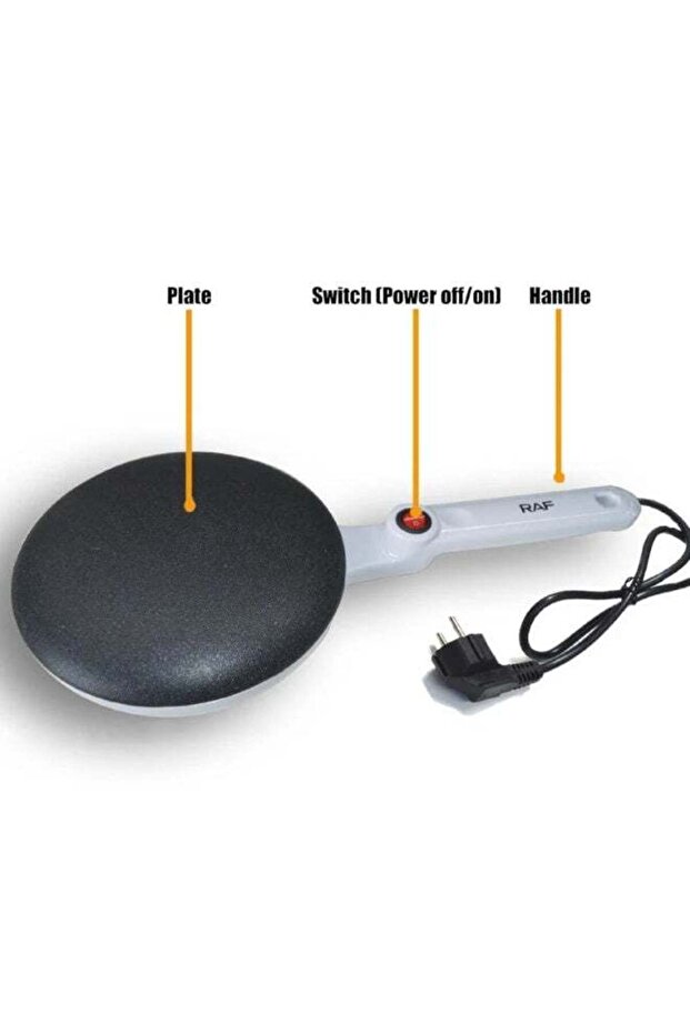 raf Electric Crepe Maker for Home Use, 600W Fast Heating, Non-Stick ...