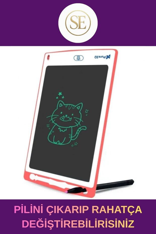 ERKUT ONLİNE Premium LCD Ekranlı Kalemli Dijital Çizim Tableti Yazı ...