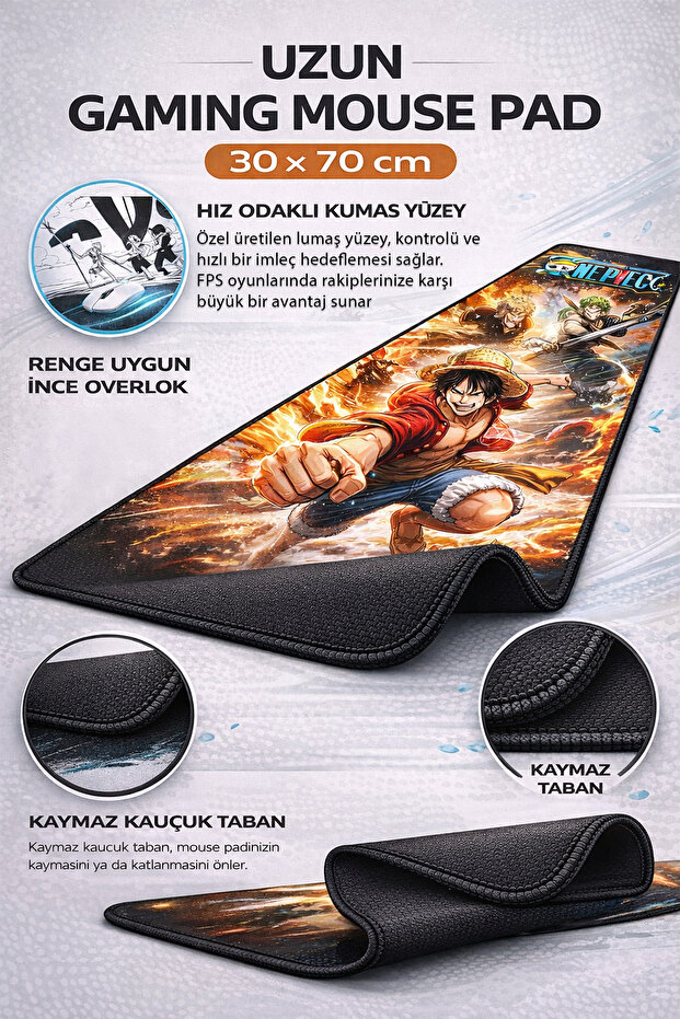 Charmbi Naruto ProControl 30×70 Gaming Mouse Pad – Geniş Alan, Ultra ...