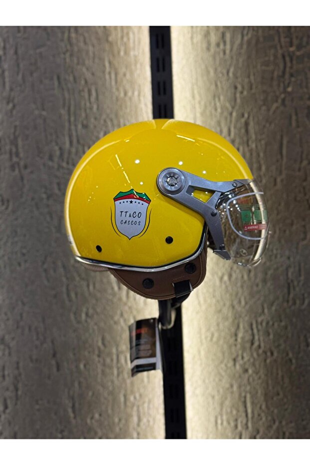 AEGIS Retro Açık Kask (Sarı-Beyaz) - Fiyatı, Yorumları