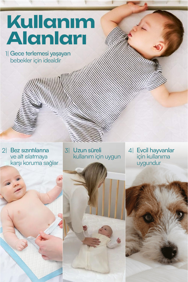 Erko Dört Mevsim Kapitone Fitted Full Kenarlı Su Geçirmez Alez Yatak ...