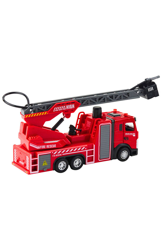 LEAN Fire Truck with Crane, Water Spray Hose, Lights and Sounds- Trendyol