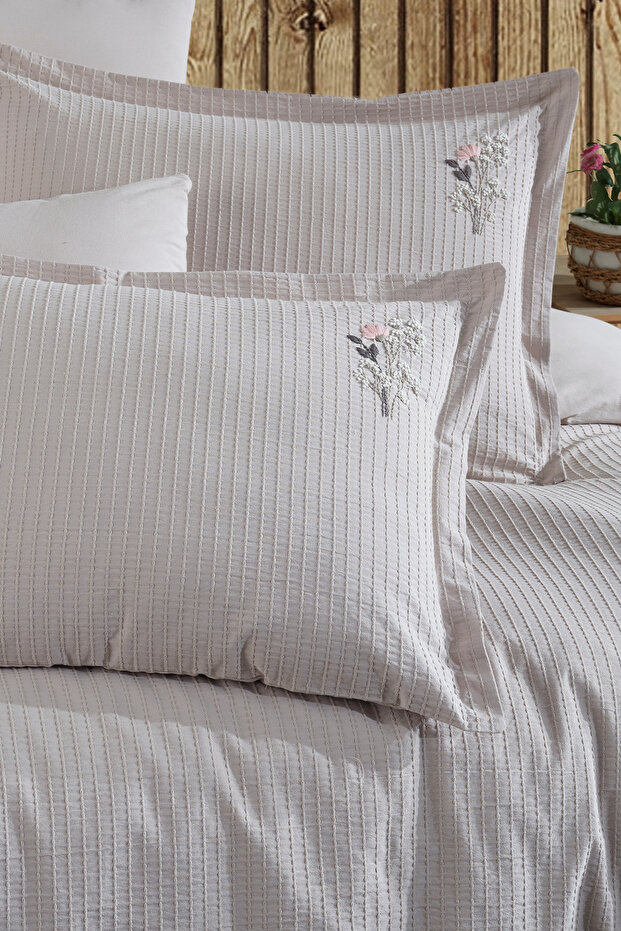 Nordqueen %100 Pamuk Çift Kişilik Nakışlı Nevresim Seti Eveya - Fiyatı ...