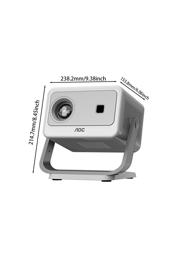 AOC 12000 Lumen Portable Projector 1080P 4K Support 5G WIFI6 300-Inch ...