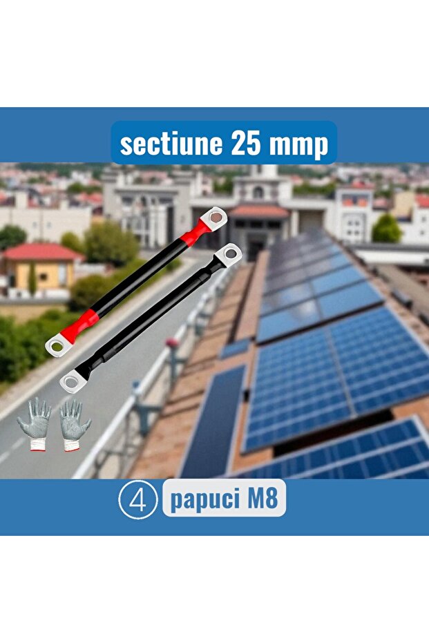 OEM Current transfer/battery start cable set, section 25 mmp, M8 lugs ...