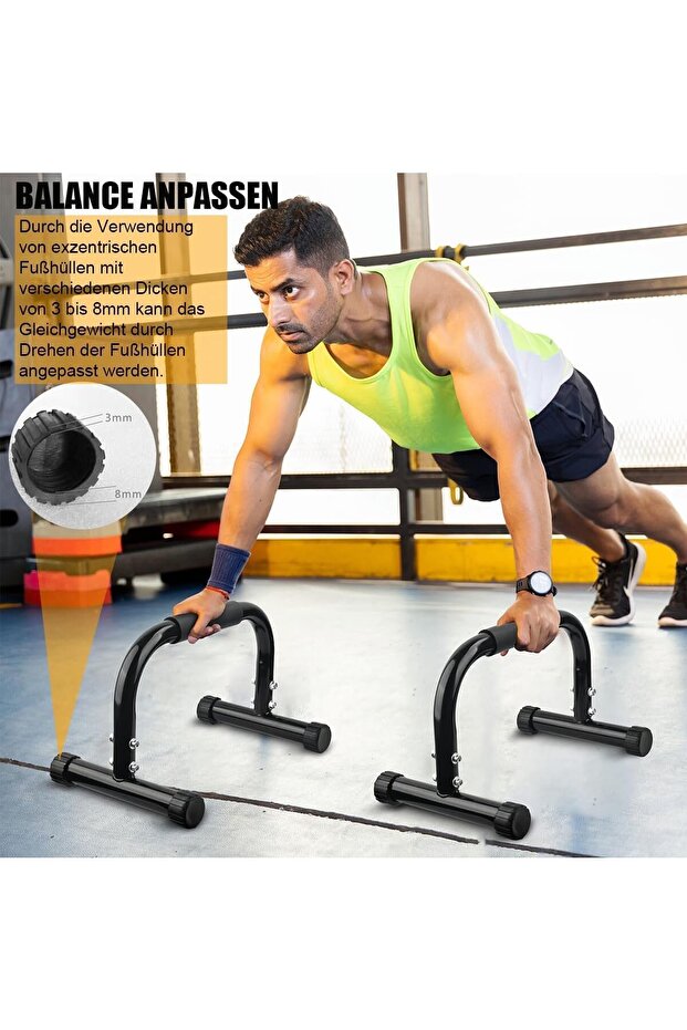 Generic تمارين تقوية العضلات باستخدام قضبان الضغط للوصول إلى وضعية ...