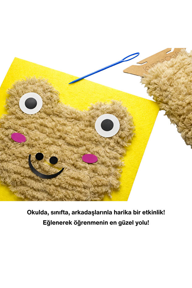 KİDOSE Çocuklar İçin Punch Dikiş Etkinlik Seti | Tavşan Panda Kaplan ...