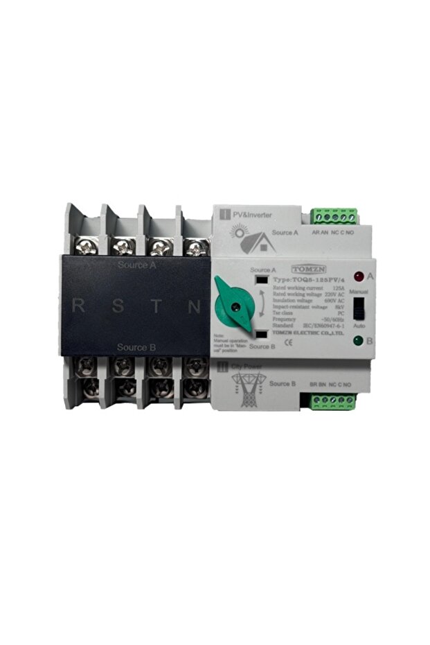 TOMZN Automatic transfer switch TOMZN, 125A, 4P, photovoltaic panel ...