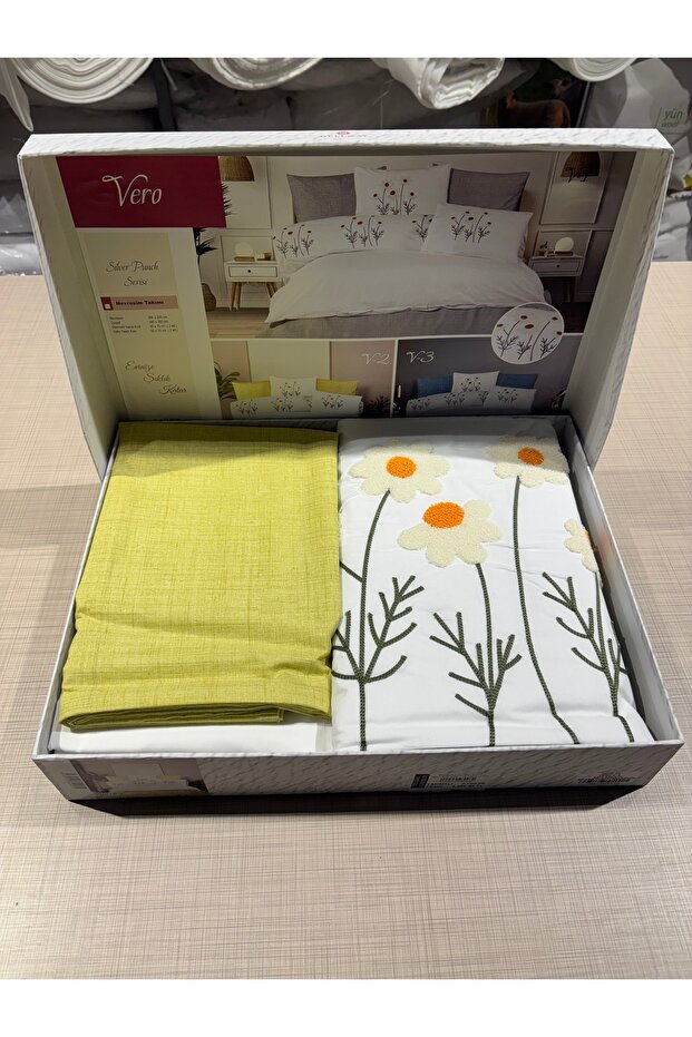 akbulut Molfy Silver Punch Serisi Çift Kişilik Nevresim Takımı –Çizgili ...