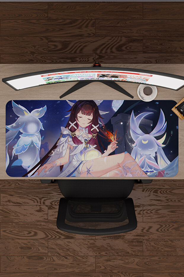 mousepad bastir Columbina (Damselette) Genshin Impact Anime Player V2 ...