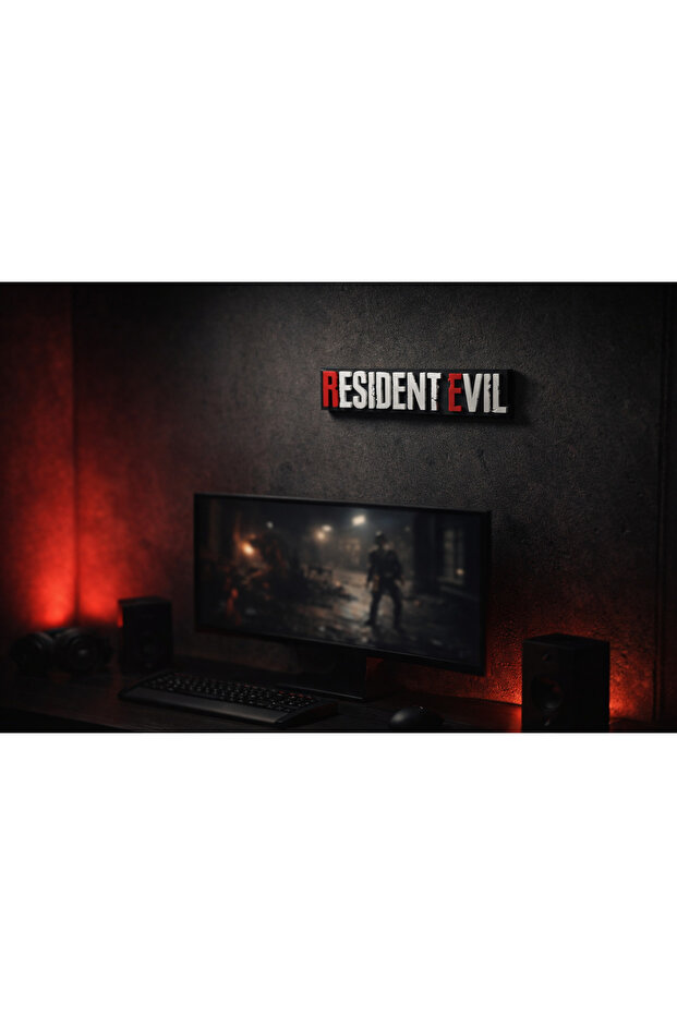 GoKa 3D Craft Resident Evil Temalı Duvar Dekoru - Oyuncu Odası Tablosu ...