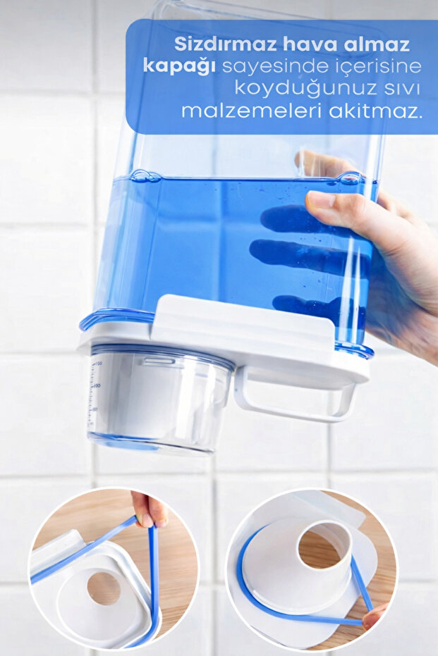 Ahlat Store 2 Pieces Leakproof Storage Liquid Powder Detergent Food ...