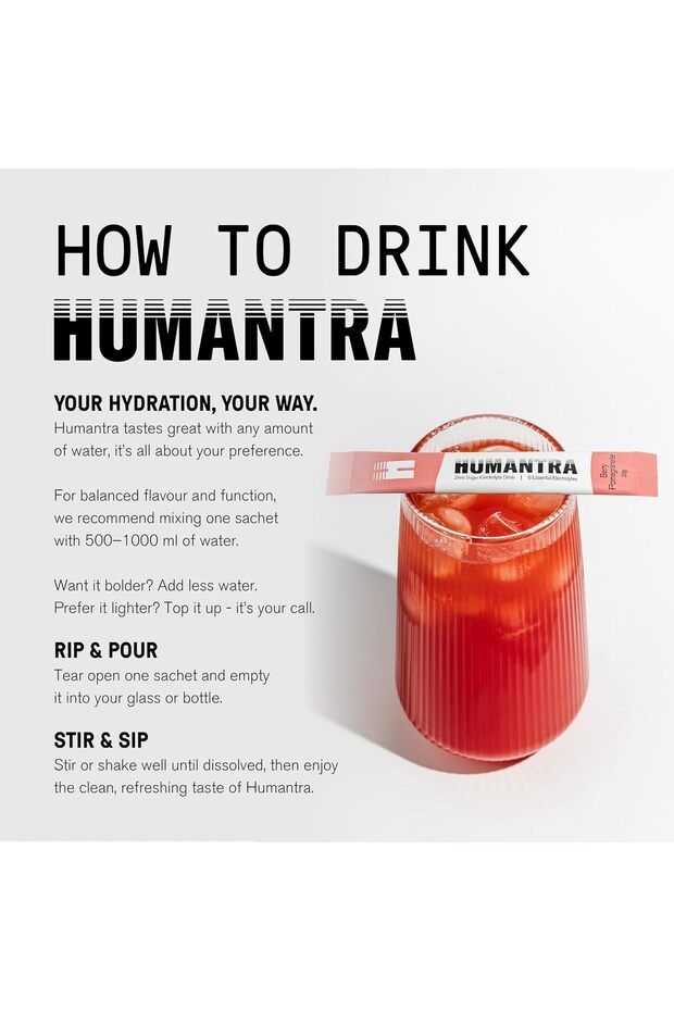 Humantra Hydration Packets | Zero Sugar Electrolyte Hydration ...
