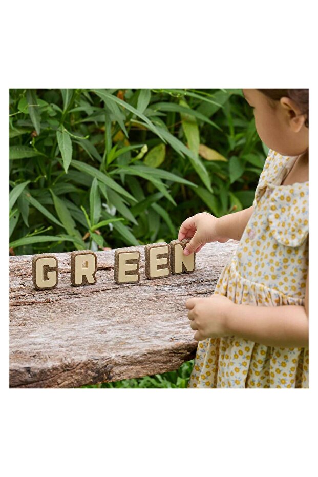 Guidecraft Tree bark letters, 36 pieces, Guidecraft, children ages 3-10 ...