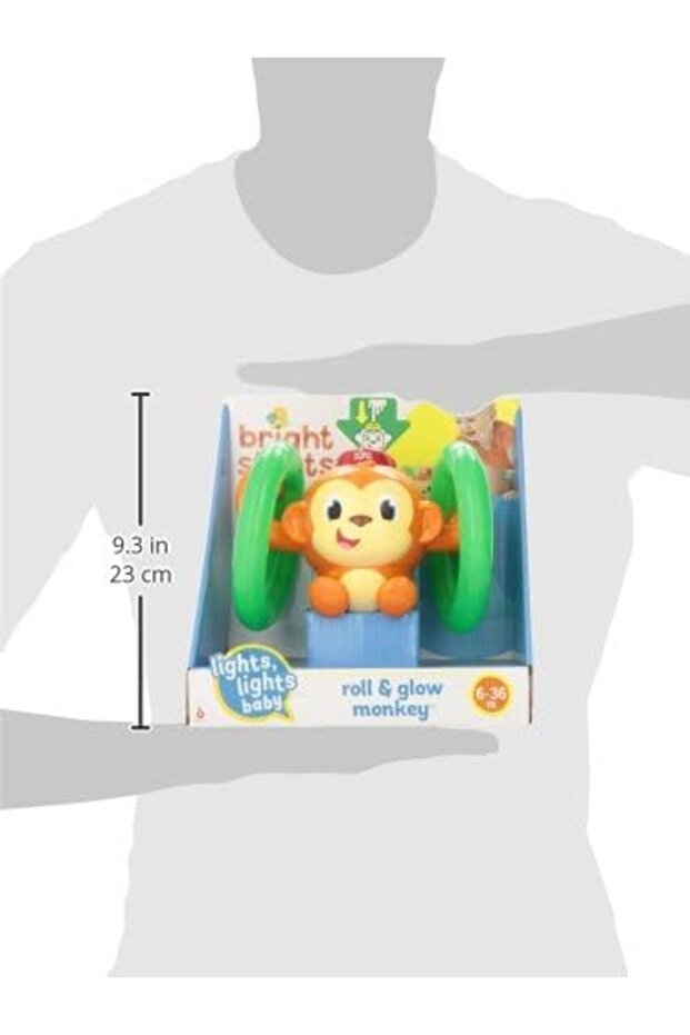 BRF Nacario Bright Starts Roll & Glow Monkey 6 Ay ve Üzeri İçin Işıklı ...