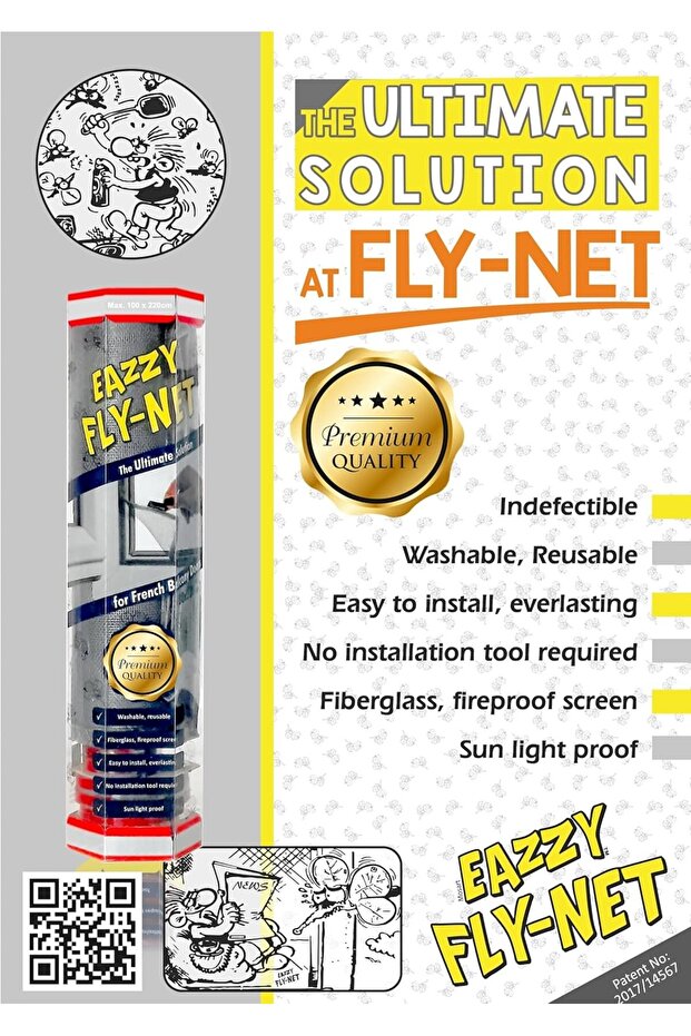 BRF ElivoraSell Eazzy Fly-Net Fransız Balkon Kapı Sinekliği | 100x220cm ...