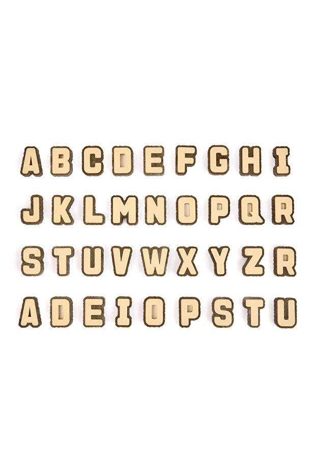 Guidecraft Tree bark letters, 36 pieces, Guidecraft, children ages 3-10 ...