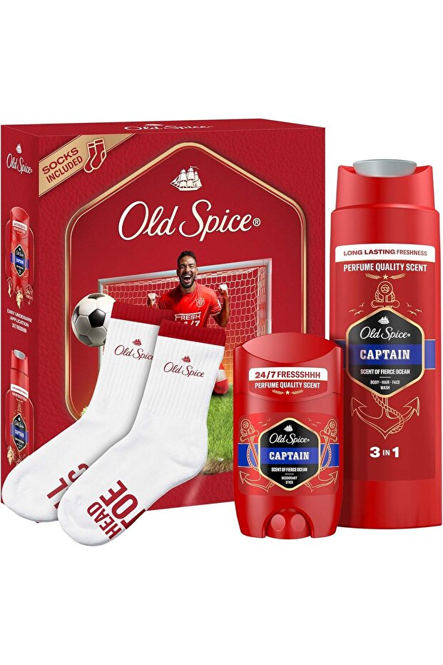 BRF RekoSell Old Spice Footballer Hediye Seti: Captain Deodorant Stick ...
