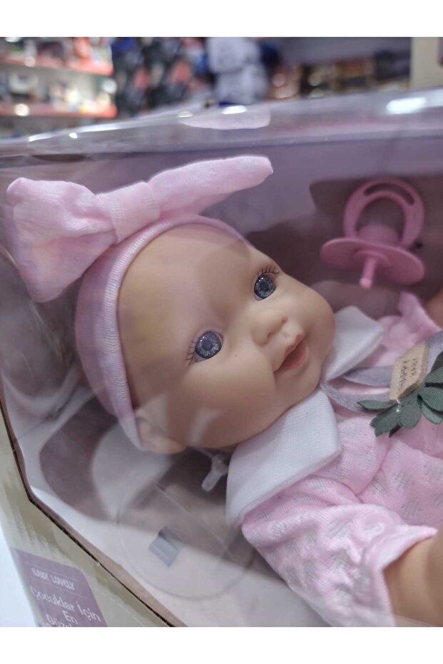 Boratila Toys 26 CM Tam Kauçuk Kıyafetli Güzel Bebek Emzik ve Biberon ...