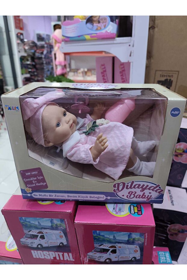 Boratila Toys 26 CM Tam Kauçuk Kıyafetli Güzel Bebek Emzik ve Biberon ...