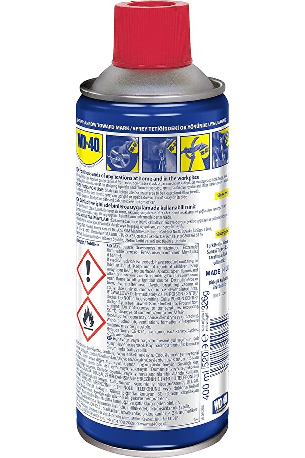 BRF BulguAvmSell WD-40 Çok Amaçlı Pas Sökücü, Yağlayıcı ve Koruyucu ...