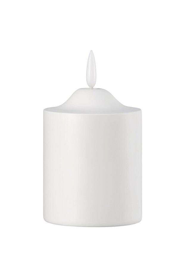 IKEA COZY ROOM - LED'li blok mum , 3 adet, beyaz, 9 cm, pilli, 1 Adet ...