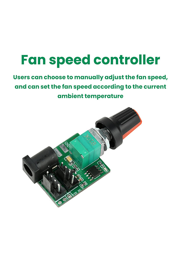 Choice 2-Channel 4-Wire Fan Speed Controller DC 12V 5A PWM Fan Speed ...