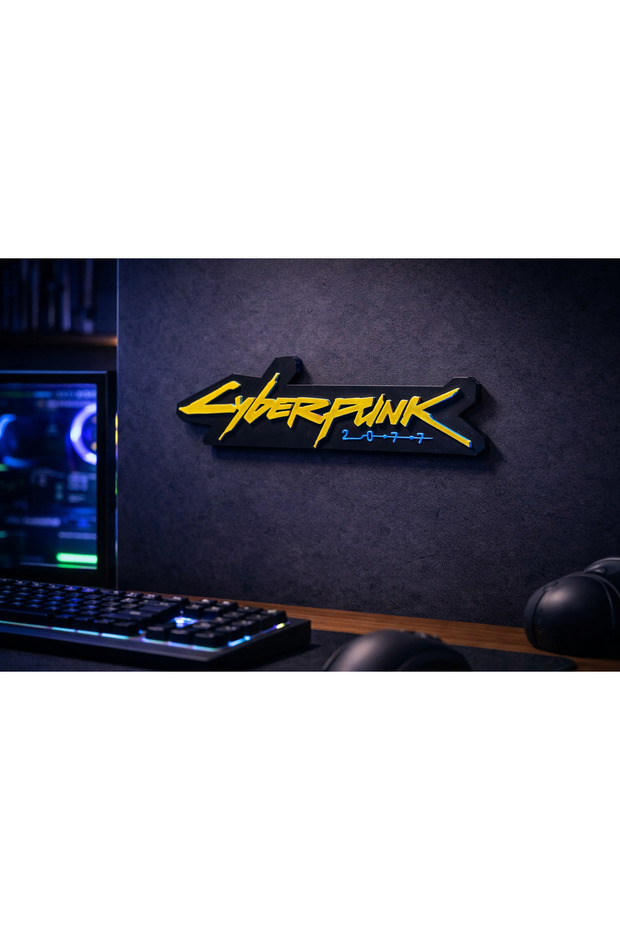 GoKa 3D Craft Cyberpunk 2077 Logolu Duvar Dekoru - Fiyatı, Yorumları