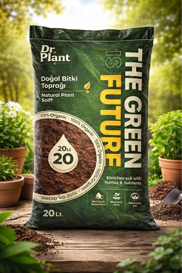 Omnipazar SO-DRTOP4 Doğal Bitki Çiçek Toprağı Cocopeat Toprak 20 Litre ...
