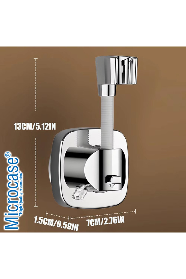 Microcase Vakumla Yapışan Duş Başlığı Tutucu Duş Askısı 2 ADET AL5445 ...