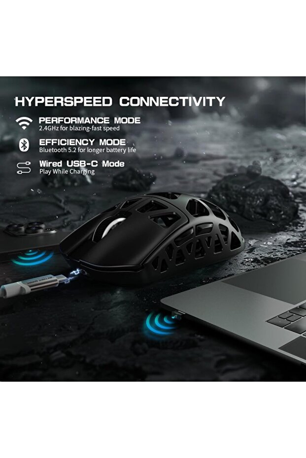 Generic ATTACK SHARK R3 Wireless Gaming Mouse, Triple Modes BT/2.4Ghz ...