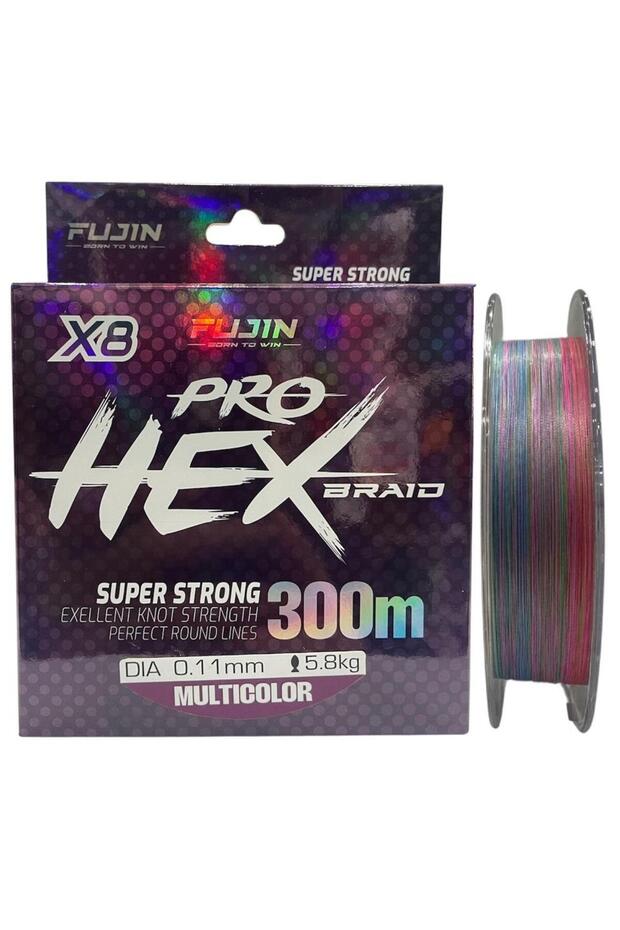 Fujin Pro Hex 8x 300mt 0.11mm Multi Color İp Örgü Misina - Fiyatı ...