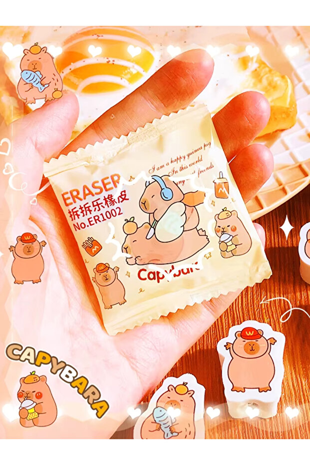 ÖZ OFİS Capybara Kapibara Kawaii Sürpriz 3D Silgi - Sürpriz Paketli ...