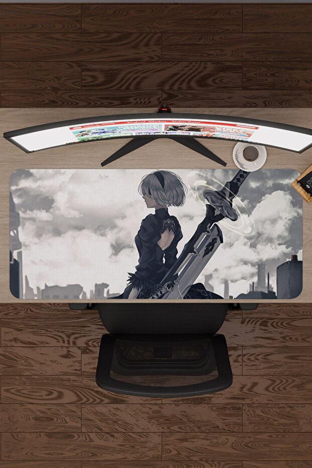 mousepad bastir NieR: Automata Kaymaz Dikişli Kauçuk Oyuncu Mousepad V1 ...