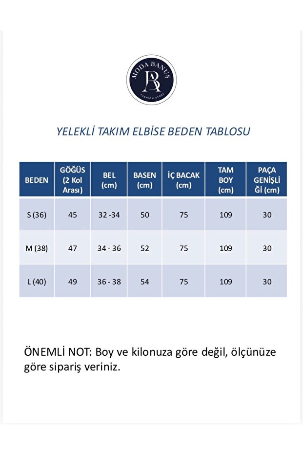 Moda Banuş Kadın Yelek & Pantolon İkili Takım - Bol Paça - Fiyatı ...