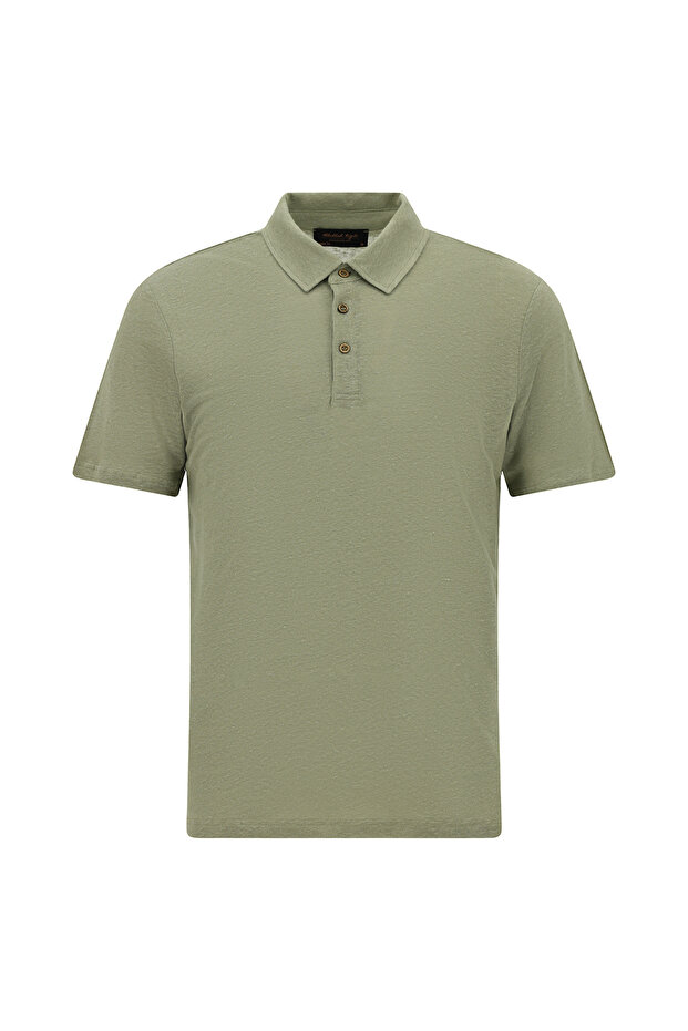Abdullah Kiğılı Regular Fit Keten Polo Yaka T-shirt - Fiyatı, Yorumları