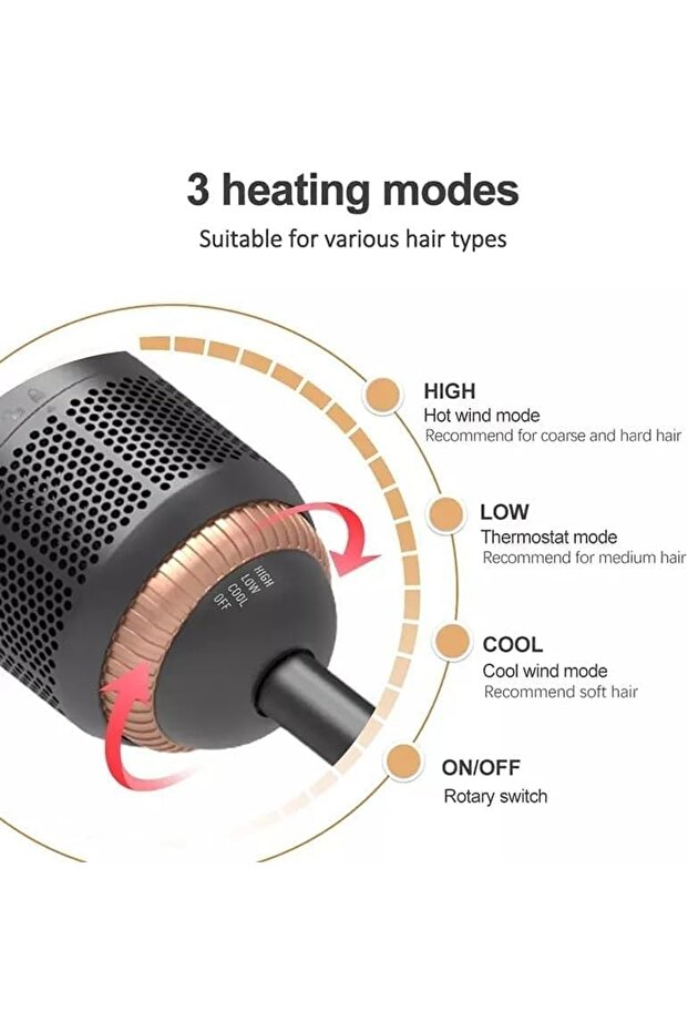 Generic Professional 2 in 1 Hot Air Styling Comb, Hair Styling Brush ...