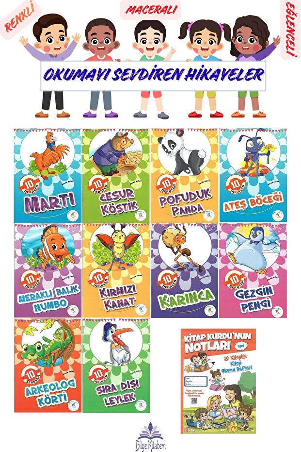 5 Renk Yayınları Set of 10 Stories to Read with Pleasure for 2Nd Grade ...