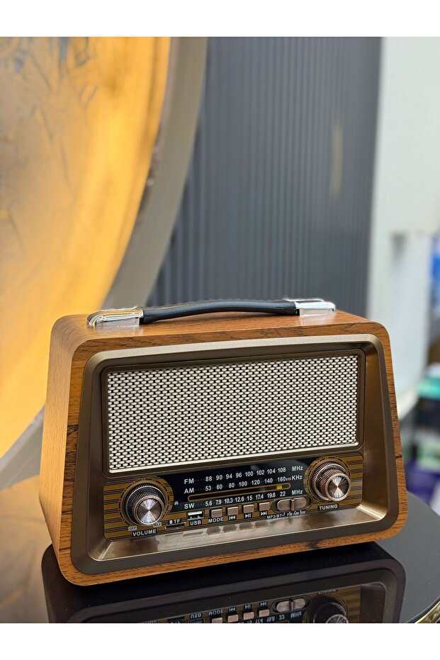 m memita Everton RT-810 Nostaljik Ahşap Radyo | Bluetooth, USB, SD Kart ...