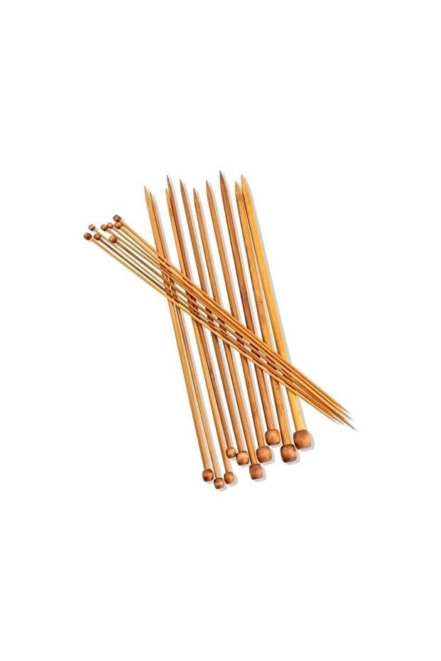 DUCK HOBY 7 mm Bambu Örgü Şişi - Örgü Şişi - 1 Çift - 35 cm - Fiyatı ...