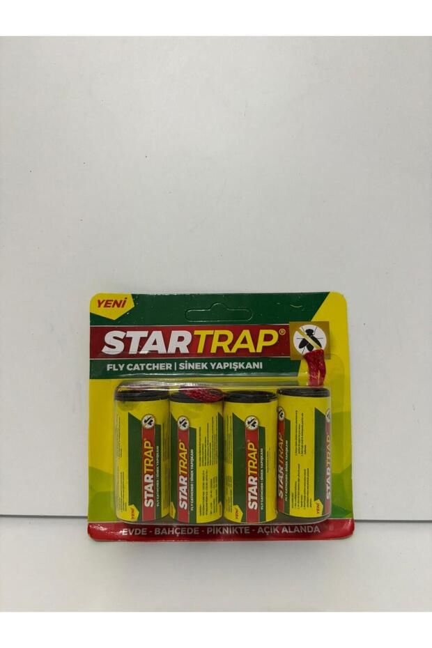 Startrap 4'lü Rulo Sinek Yapışkanı - Güçlü Yapışkanlı Sinek Tuzağı ...