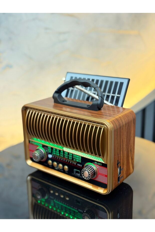 m memita Everton RT-682 Nostaljik LED Işıklı Radyo | FM / AM / SW ...