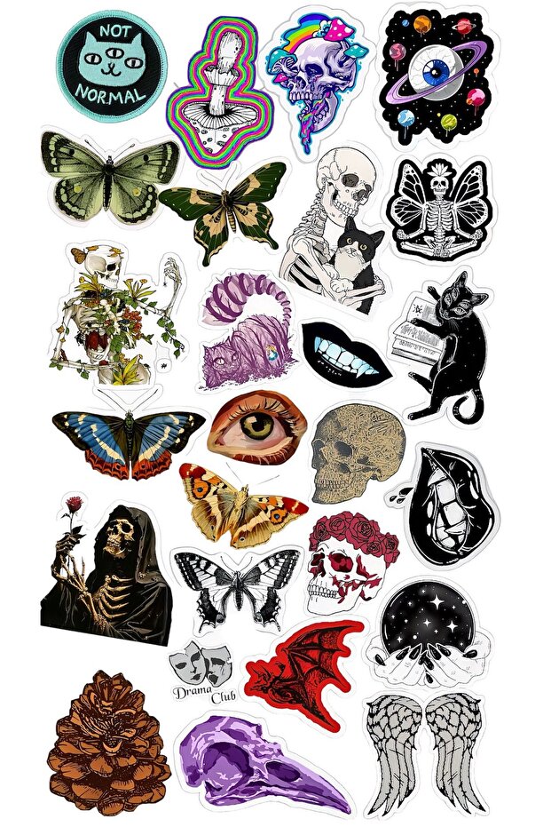 Limitless Design Gotik & Alternatif Sticker Seti 22x30 cm – Kuru Kafa ...